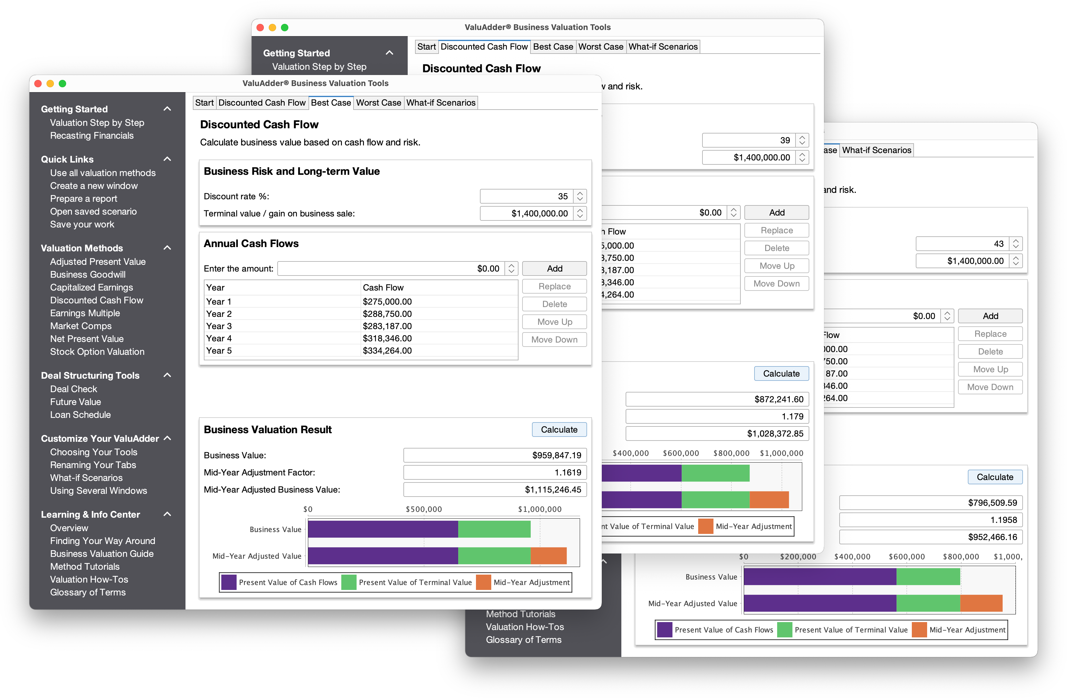 Business Valuation Software – ValuAdder