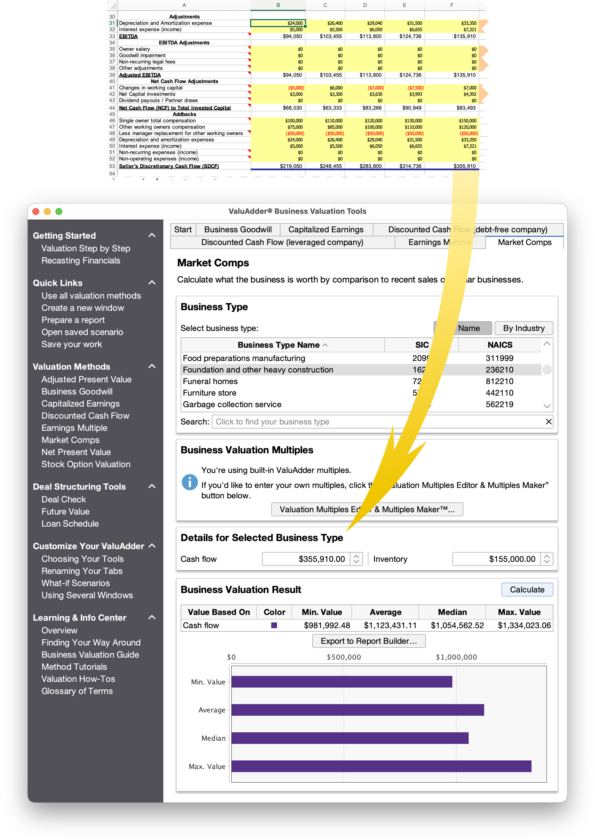 Financial Statement Recasting Worksheets – ValuAdder