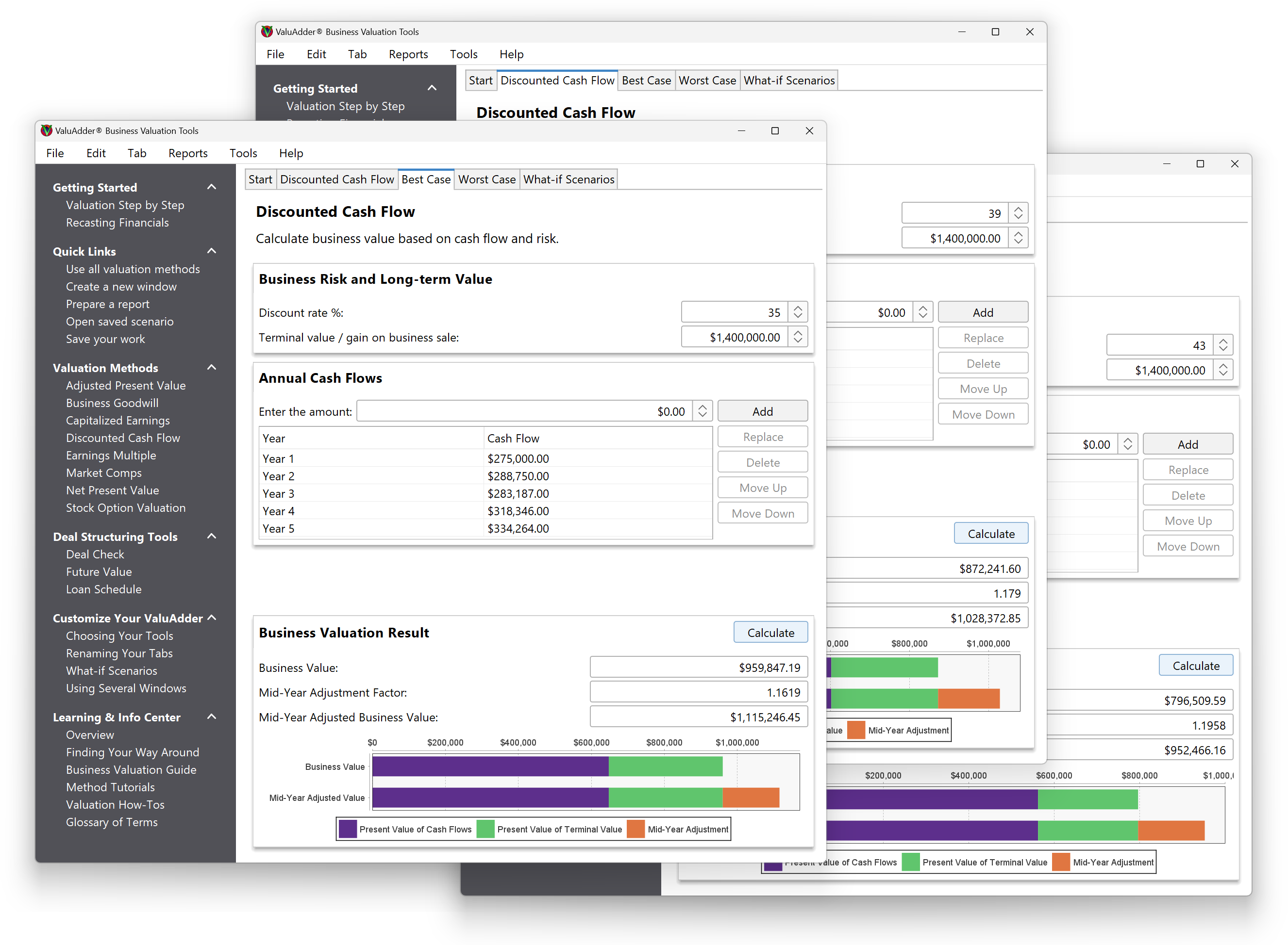 Business Valuation Software – ValuAdder